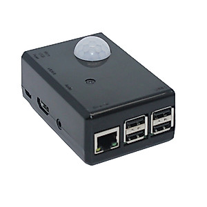 SPI-BOX Raspberry Pi 3 & Raspberry Pi 2 PIR Motion Activated Security Camera starter Kit (Black Starter Kit)