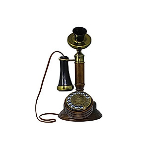 Authentic Opis 1921 Wood Retro Rotary Dial Telephone