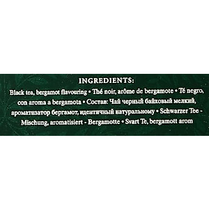 Ahmad Tea Black Tea, Earl Grey Aromatic Teabags, 100 ct - Caffeinated & Sugar-Free, Packaging May Vary