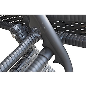 Armen Living Cabana Adjustable Wicker Chaise Lounge Chair