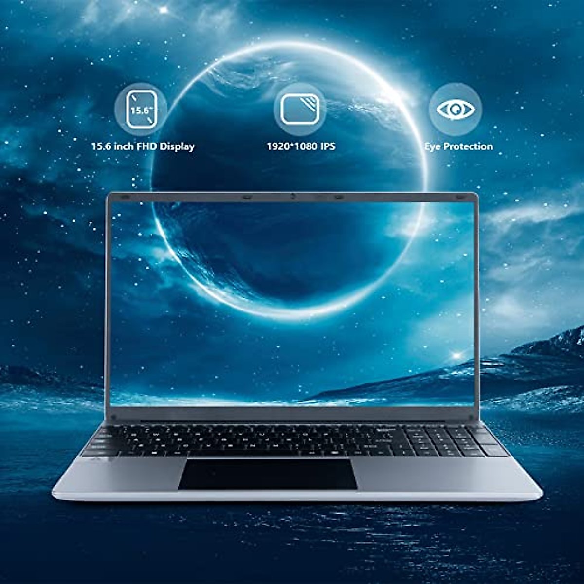 ANMESC Laptop Computer｜Laptop 15.6" with 1080P FHD Display｜Quad-Core Intel Celeron N5095 Processors｜12GB DDR4 512GB SSD｜Windows 11 Laptop Computers｜2.4G/5G WiFi｜Bluetooth 4.2｜Numeric Keypad｜Type-C