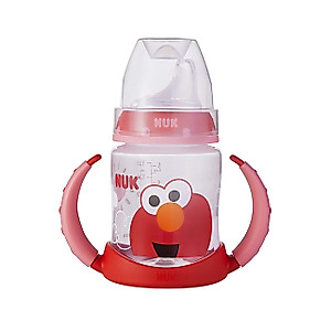 NUK Sesame Street Learner Cup, 5 Ounce Elmo – BPA Free, Spill Proof Sippy Cup
