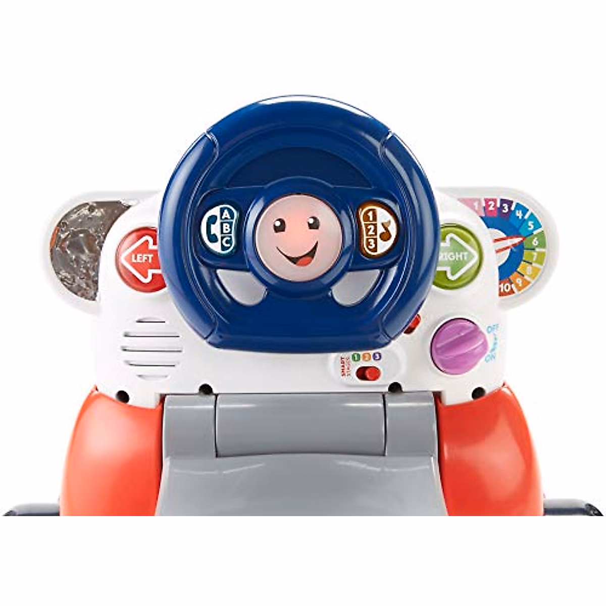 Fisher-Price Laugh & Learn 3-In-1 Smart Car, Baby Walker & Toddler Ride-On Toy with Smart Stages Learning Content for Ages 9+ Months