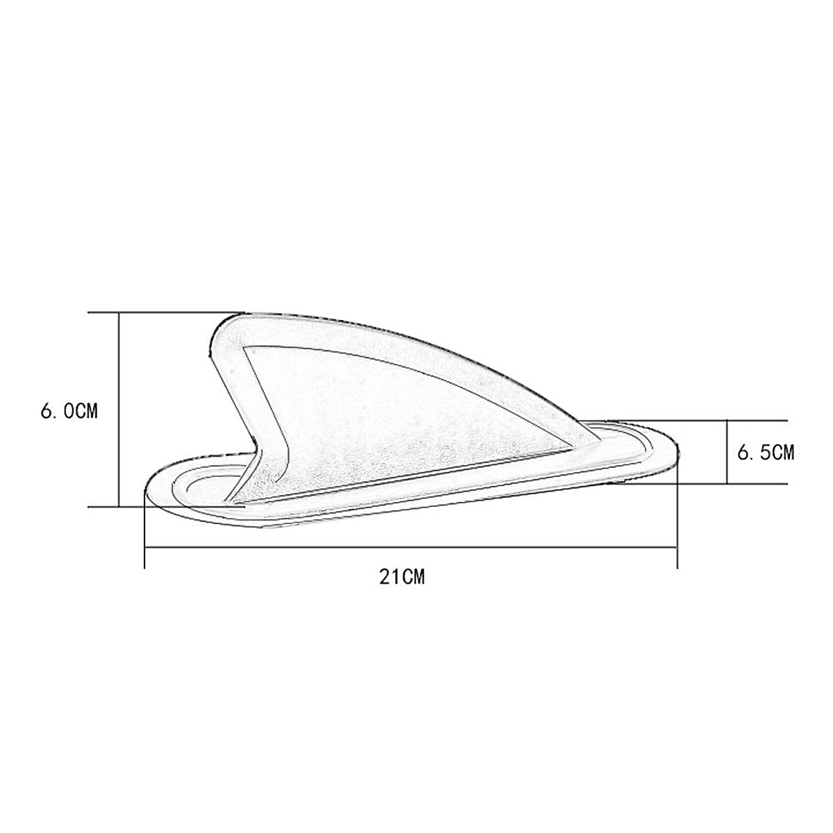 SM SunniMix 2Pcs Kayak Skeg Fin Mounting Points for Kayak, Canoe, Boat, Dinghy - Durable & Easy to Install