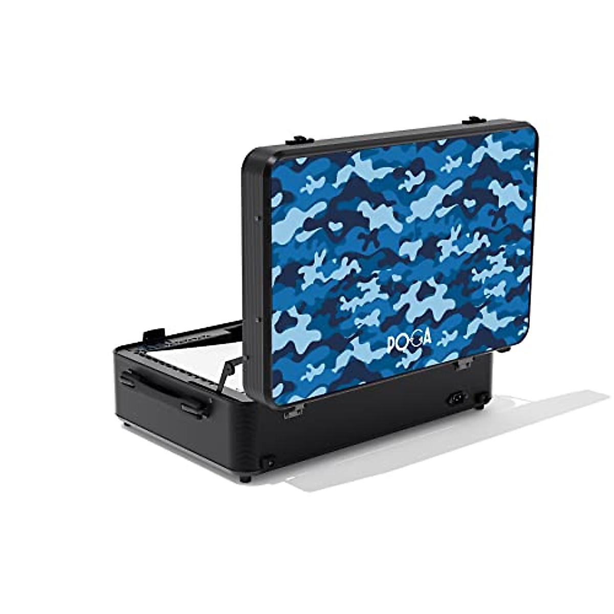 POGA LUX PlayStation 5 Premium Portable Console Travel Case incl. Trolley and 24‘‘ AOC Gaming Monitor - Navy