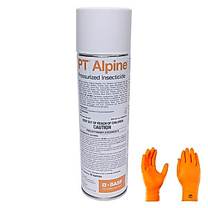 BASf PT Alpine Reduced-Risk Insecticide: Instant Control for Crawling and Flying Pests, with USA Supply Protective Gloves and USA Supply Pest Identification Card