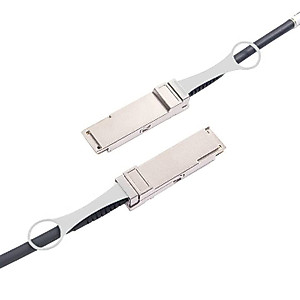 40G QSFP+ DAC Cable - 40GBASE-CR4 Passive Direct Attach Copper Twinax QSFP Cable for Cisco QSFP-H40G-CU3M, Meraki MA-CBL-40G-3M, Supermicro, Mikrotik, Open Switch Devices, 3-Meter(10ft)