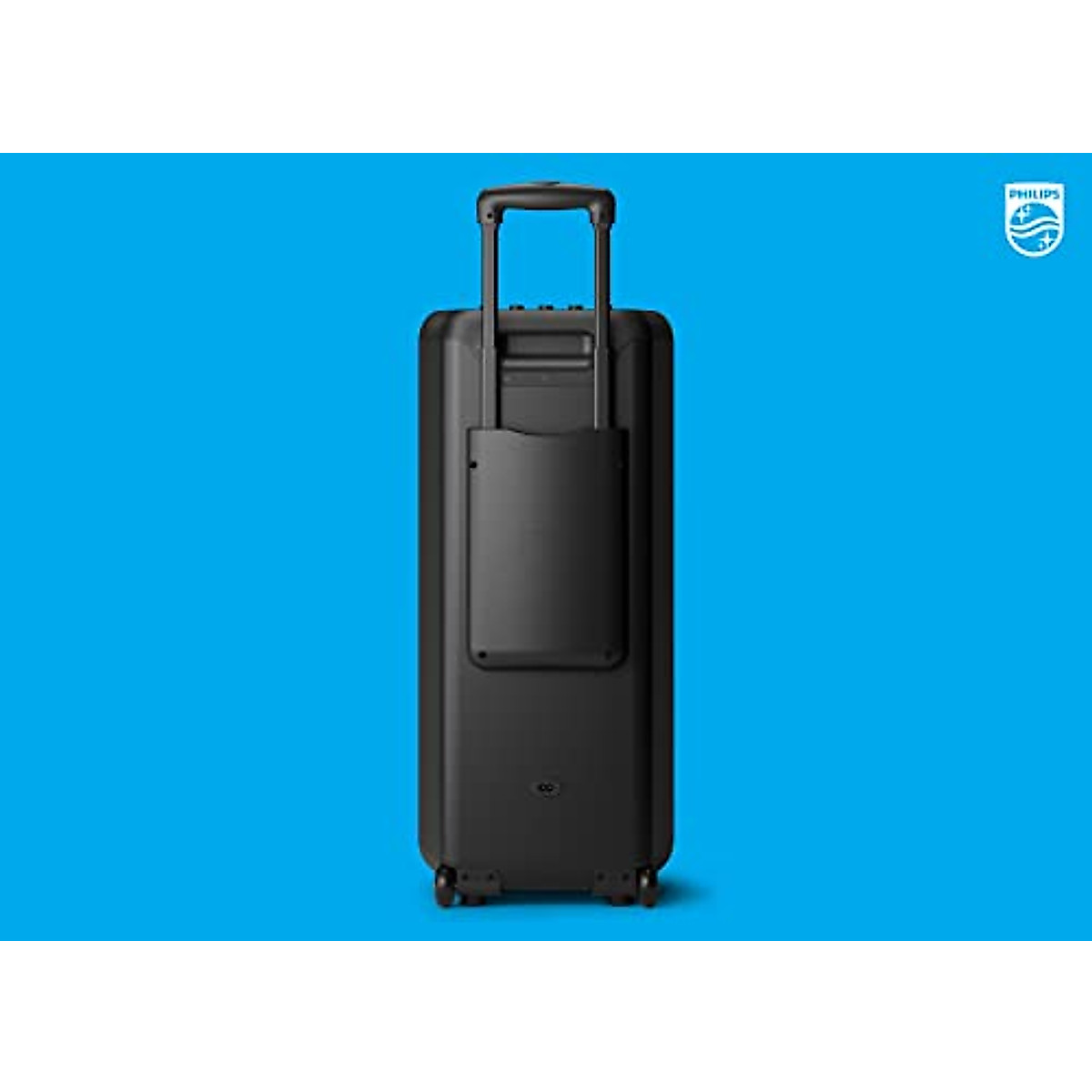 Philips X5206 Bluetooth Party Speaker with Extra bass, Up to 14 Hours Battery, Party Lights and Karaoke Effects, Microphone and Guitar Input, Audio-in, USB Charging, Built-in Trolley, TAX5206