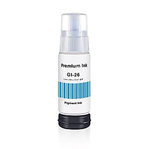 storcfe GI-26 Pigment Refill Bottle Ink Replacement for Canon GI-26 GI26 Ink Work for Canon PIXMA MegaTank GX3020 GX4020 GX5020 GX6020 GX6021 GX7020 GX7021 Printer (Black 135ml, CMY 70ml, 4-Pack)