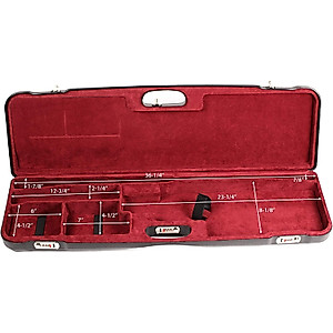 Negrini Cases 1657LR/5163 Luxury Shotgun Case for High Rib/1 Gun/1 Barrel up to 36-Inch/ABS/Barrel Vertical with Forend Off, Blue/Blue