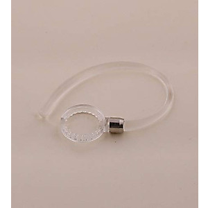 Rayker Replacement Earhook Compatible with Motorola Elite Flip HZ720 HX550 H19 H19txt H17 H19txt H525 H520 Boom 89605N Wireless Bluetooth Headset, Durable Plastic, 4 Pcs, Clear