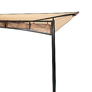 Garden Winds Replacement Canopy Top Cover Compatible with ABCCANOPY & MasterCanopy 10x10 Gazebo - Riplock 350