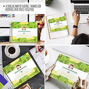 Receptionist Gifts - Personalizable Humor Booklet with Matching Card to Say Thank You to Your Favorite Receptionist Or Front Desk Assistant - Easy-to-Fill and Thoughtful Gift Ideas. Funny Office Gifts