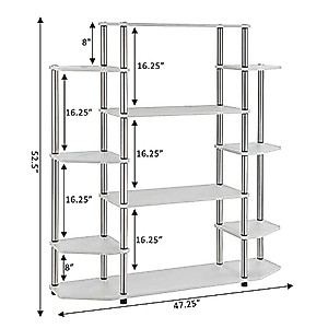 Convenience Concepts Designs2Go Wall Unit Bookshelf, White