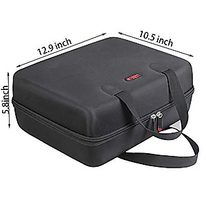 Hermitshell Hard Travel Case for DEWALT DCC020IB 20V Max Inflator (Case for Inflator + Battery Pack, Black)