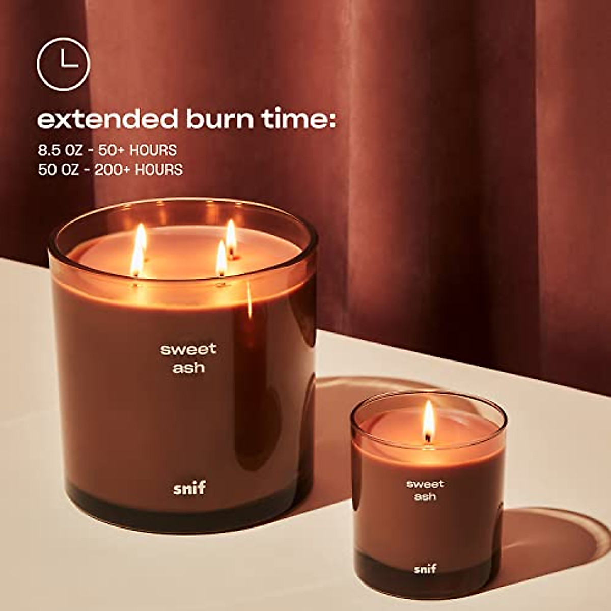 Snif Sweet Ash Scented Candle, 50oz