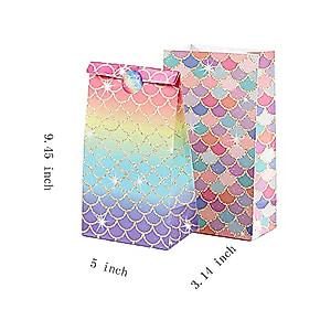 RELYRUNK Tie Dye Paper Treat Kids Party Favors Goodie Small Mini Bags, Christmas Halloween Goody Candy Gift Bags For Kids Birthday 30 Pcs