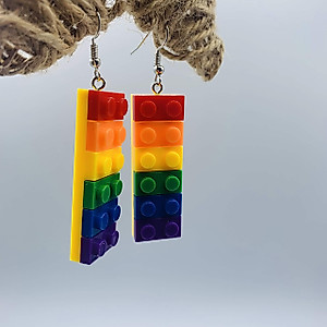 Mall of Style Pride Jewelry for Women - Rainbow Pride Earrings - Gay Earrings - Gay Rainbow Earring for Men (Pride Earrings)