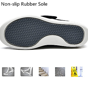 GSFY Women's Diabetic Shoes Wide Width Edema Shoes Breathable Memory Foam Lightweight Walking Sneakers for Elderly Swollen Feet