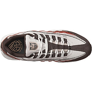 NIKE Men's Sneaker, Light Bone Summit White Khaki Dune Red, 12