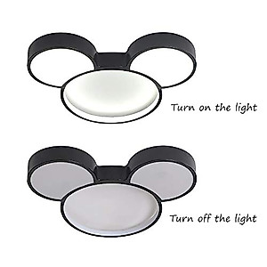 RUNNUP Creative Personality Acrylic Cartoon LED Ceiling Light Stepless Dimming Cute Flush Mount Light for Teen Toddler Boys Room, Nursery, Girls Kids Room, Bedroom, Kindergarten,A