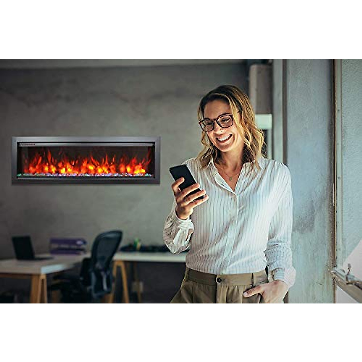 Amantii Symmetry Bespoke 50" Electric Fireplace