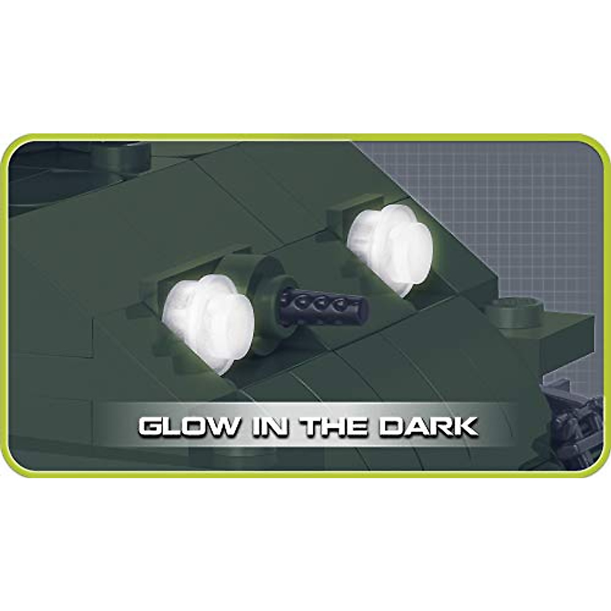 COBI Historical Collection M4A3E8 Sherman (Easy Eight) Tank, Army Green,316 pcs