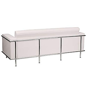 Signature Design by Ashley HERCULES Lesley Series Contemporary White LeatherSoft Sofa with Encasing Frame