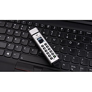 DataLocker Sentry K350 16GB Encrypted USB Flash Drive Keypad, Easy Screen Guided Setup AES 256, TAA Compliant Ruggedized Mil-Std 810-G, IP68 OS Independent, USB-A, FIPS 140-3 Level 3 Pending