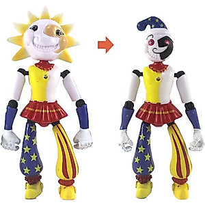 2022 New Game FNAF Toys Bonnie Foxy Bear Action Figure Dolls 9pcs/Set Transparent Version for Children (A)