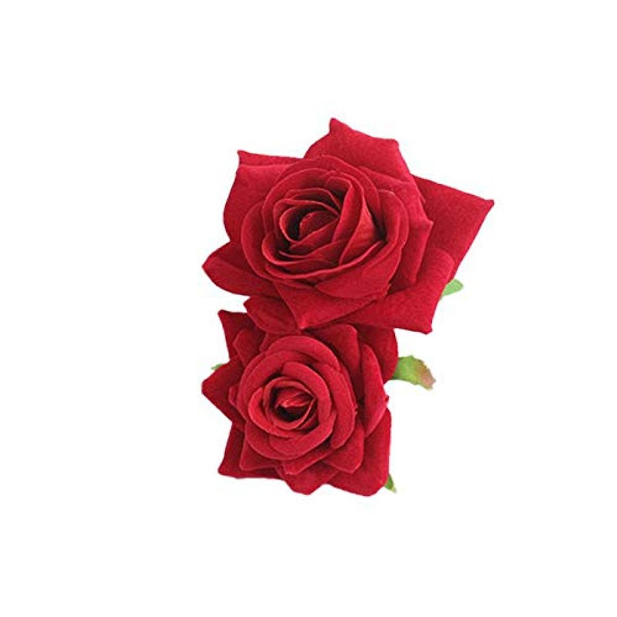 Rose Flower Hair Clip 3D Red Roses Flower Hair Accessories Comb Piece for Girls Women Bride Wedding Hair Clip Flamenco Dancer Hairpins Headwear Barrette Styling Tools Accessories