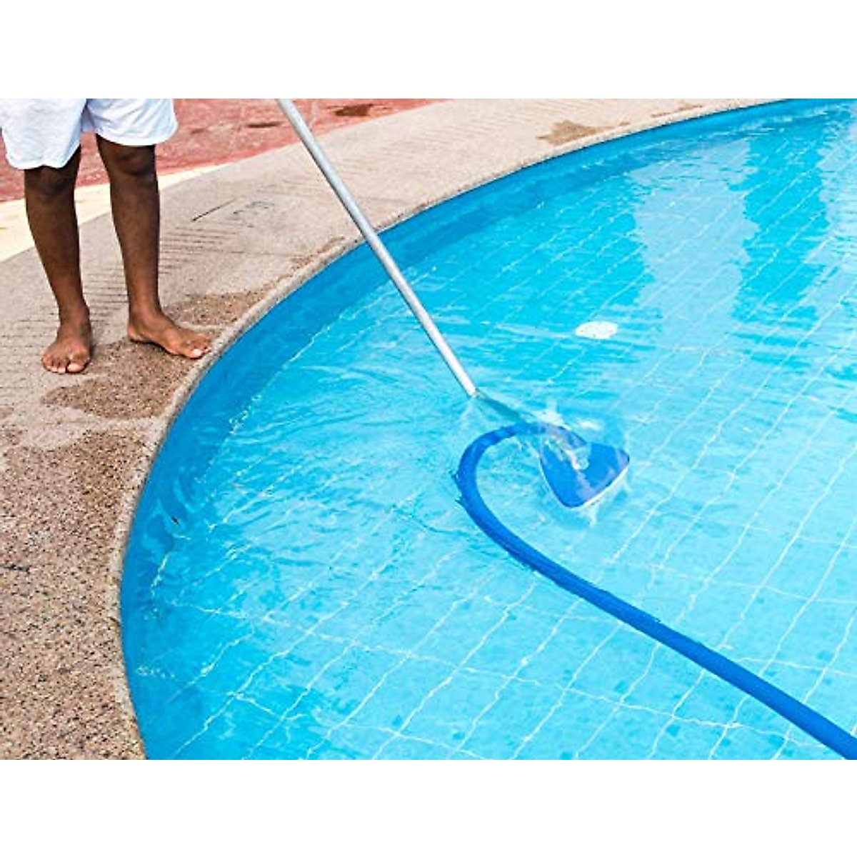 Aqua Select 10" Weighted Triangular with Swivel Adapter Vacuum Pool Head | EZ Clip Handle | Remove Debris from Inground and Above Ground Pool | Keep Your Swimming Pool Clean