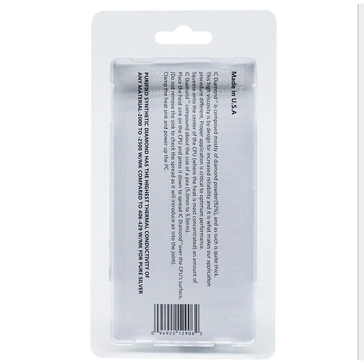 Innovation Cooling Diamond 7 Carat Thermal Compound - 1.5 Grams