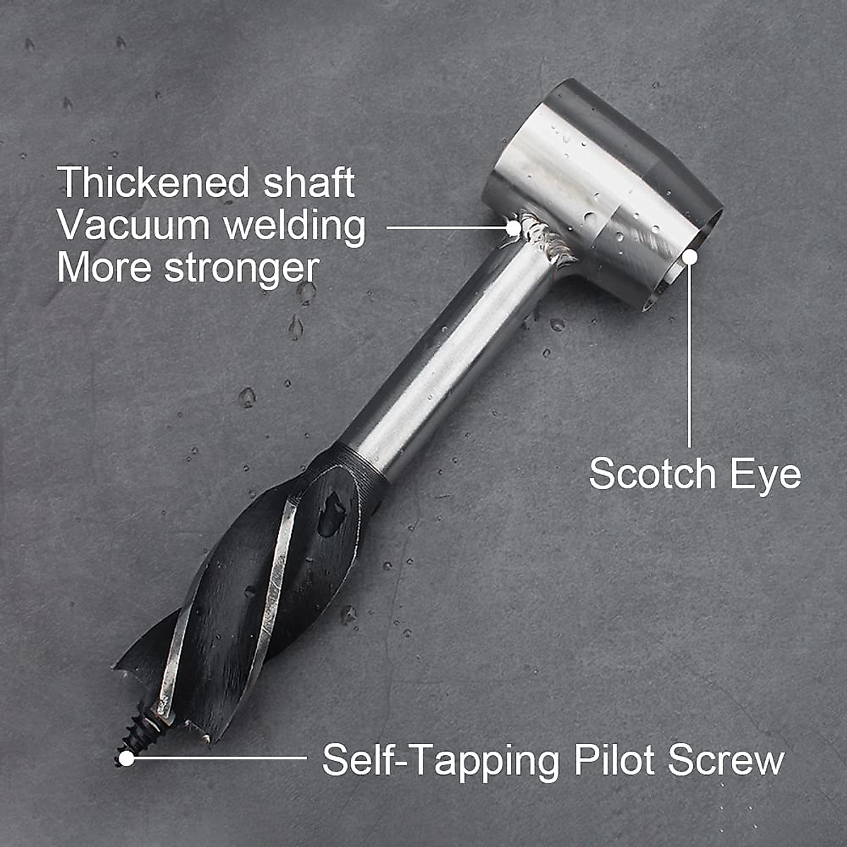 Bushcraft Gear Bushcraft Hand Auger Wrench Scotch Eye Wood Auger Hand Auger Wood Drill Settlers Survival Tool for Bushcraft Camping and Backpacking
