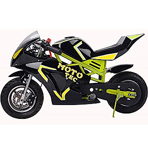 MotoTec Gas Pocket Bike Gt 49Cc 2 Stroke Yellow