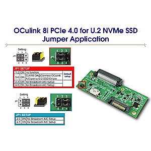 PCIe Gen4 16GT/s OCulink 4i(SFF-8612) for U.2 SSD (SFF-8639) Adapter - High-Speed Connectivity for Enhanced Storage Solutions