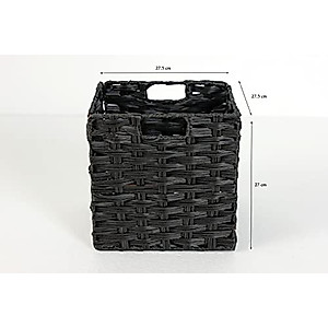 RongFeng Foldable Storage Basket With Wire Frame (Set of 2)