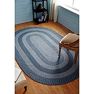 Better Trends Newport Braid Collection is Durable and Stain Resistant Reversible Indoor Utility Rug 100% Polypropylene in Vibrant Colors, 22" x 40" Oval, Tan