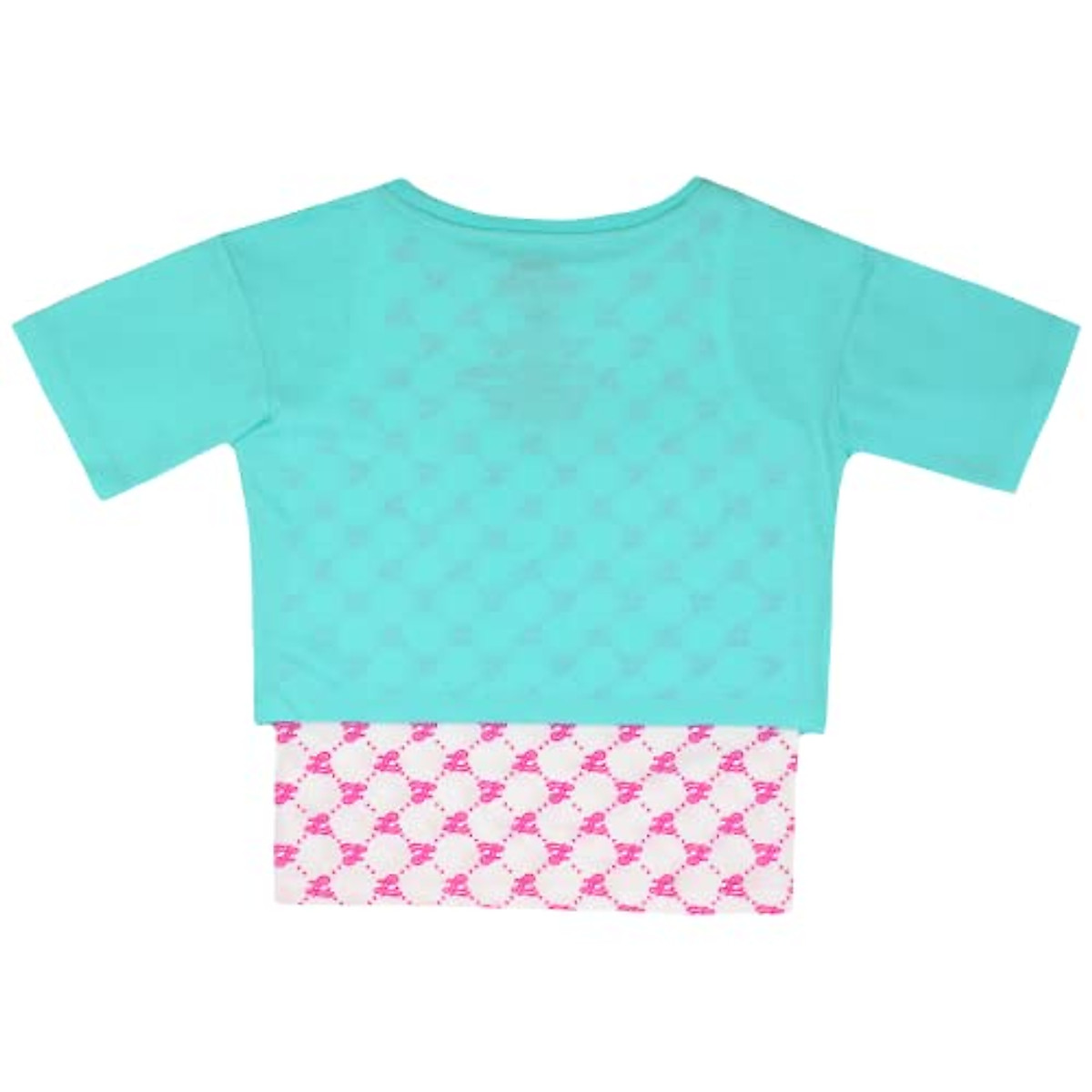 Nickelodeon That Girl Lay Lay Short Sleeve Tee and Tanktop 2-Pack for Girls, Lay Lay Girls T-Shirt and Tanktop 2-Pack Bundle (Aqua/White, 6/6X)