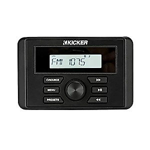 Kicker 46KMC3 Weather-Resistant Gauge-Style Media Center with Bluetooth