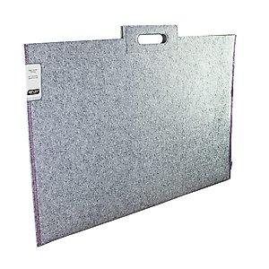 Itoya Midtown Large Format Artwork Carrier Bag, 23x31", Grey/Purple