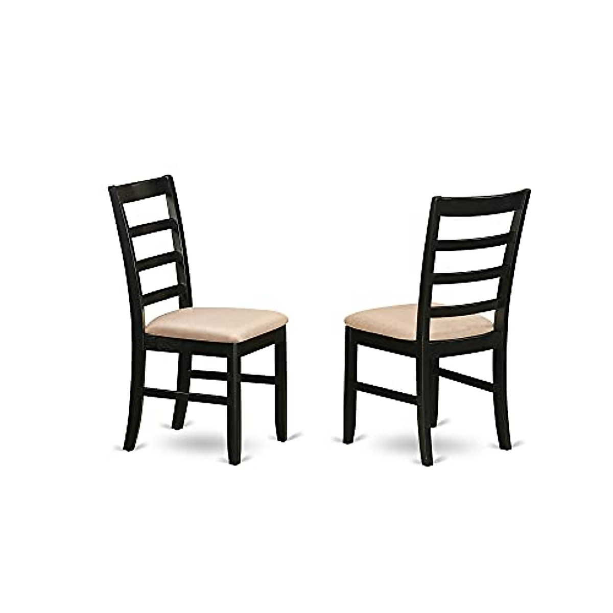 East West Furniture HLPF3-CAP-C 3 Piece Dining Room Furniture Set Contains a Round Kitchen Table with Pedestal and 2 Linen Fabric Upholstered Dining Chairs, 42x42 Inch, Cappuccino