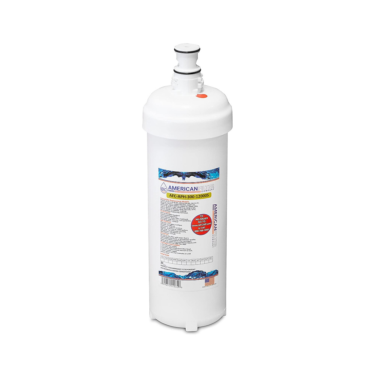 AFC Brand, Water Filter, Model # AFC-APH-300-12000SK-B, Compatible with Bunn(R) EQHP-10CRTG EQHP-10 Filter New AFC Brand Model # AFC-APH-300-12000S