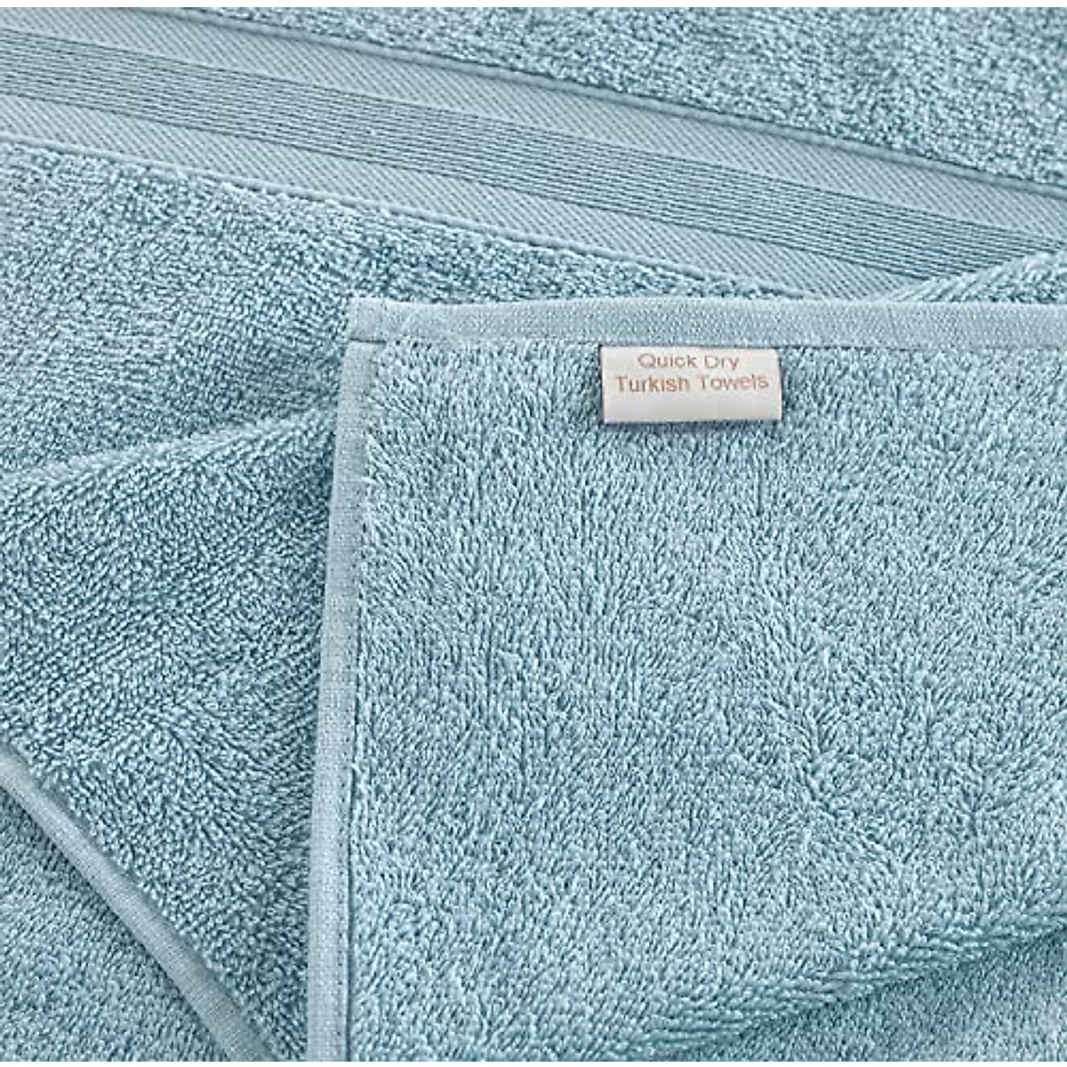 All Design Quick-Dry, High Absorbent 100% Cotton Towels for Bathroom Guests Pool Gym Camp Travel College Dorm (4 Piece Washcloth Set, Blue)
