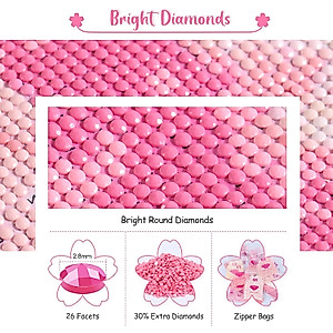 QAZWSX Angel Girl and Dove Diamond Painting, an Angle and A White Bird DIY 5D Diamond Art Kit for Adults Kids Round Full Drill Diamonds Crystal Rhinestone Paint Christmas Gift Decor 16x12 inch