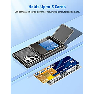 COOYA for Samsung S23 Ultra Case Wallet 5 Credit Card Holder ID Slot Flip Cover Galaxy S23 Ultra Wallet Case Back Pocket Protective Hard Rubber Bumper for Samsung Galaxy S23 Ultra 6.8 Bronze Gunmetal