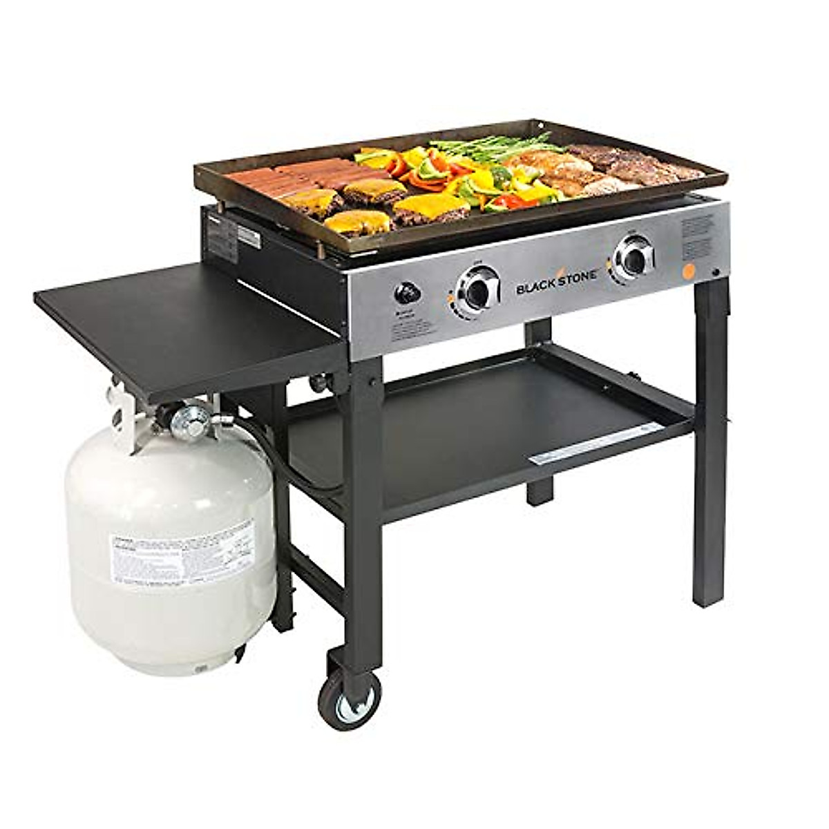 Blackstone Cooking Station, 28", Black & 5003 28”Outdoor Griddle Hard Top Lid Cover, 28''