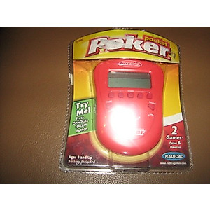 2006 Mattel, Inc. Radica Pocket Poker Draw Poker & Deuces Wild LCD Handheld #17008