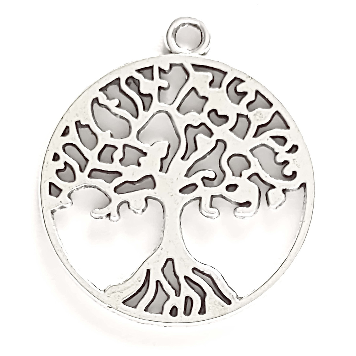Tree Of Life Keychain - Filigree Patterned Tree Charm - Swivel Keyring and Clip - Family Key Chain - Handmade by Green Acorn Kitchen