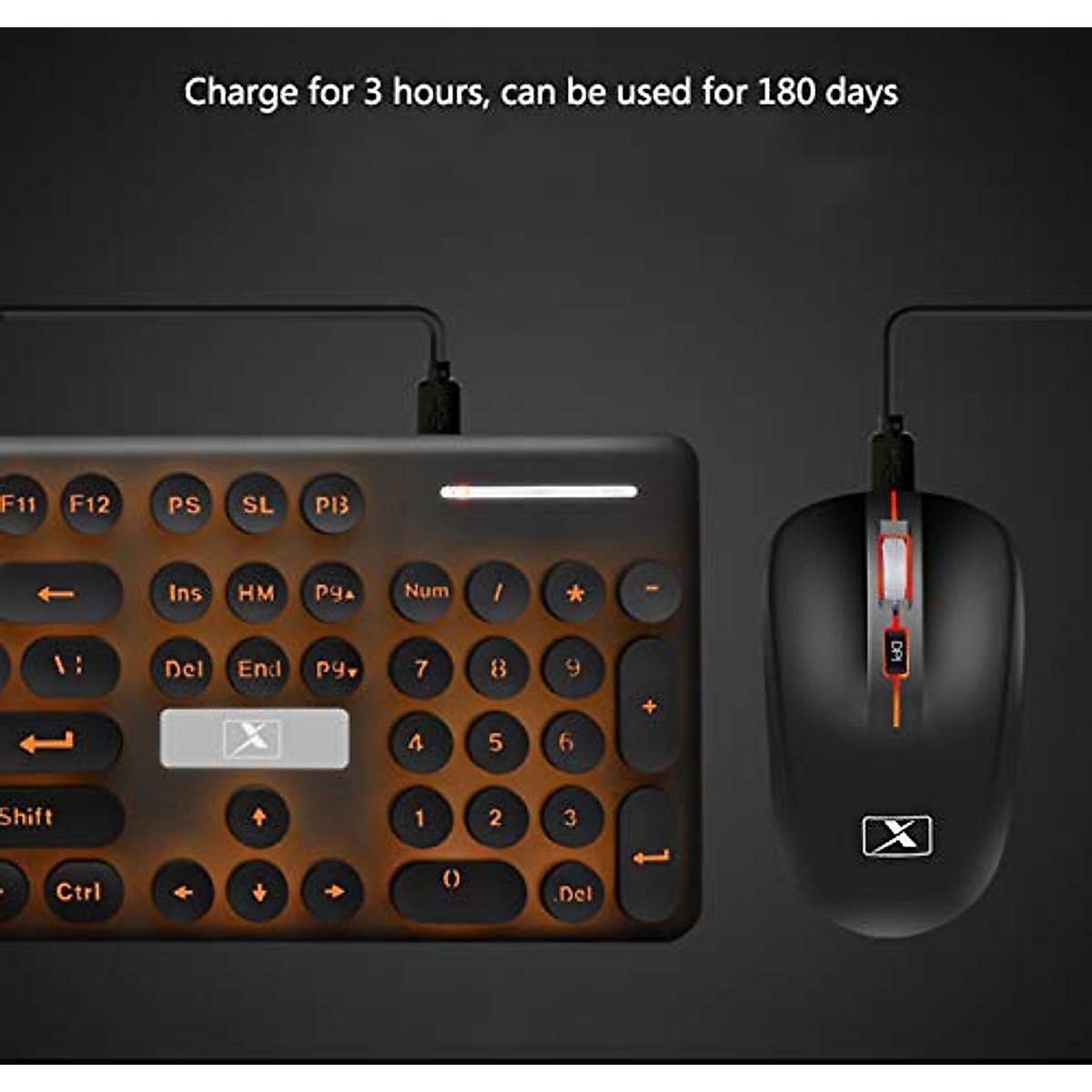 DFFGHKS LED Backlit Wired Keyboard Mechanical Gaming Keyboard, Ergonomic, dustproof and Waterproof, Suitable for laptops, Computers, laptops